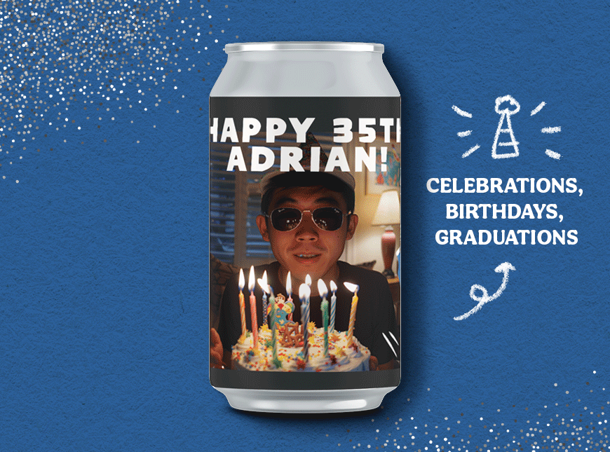 Customise Your Own Beer Can Label - Singapore Beer Delivery – Thirsty