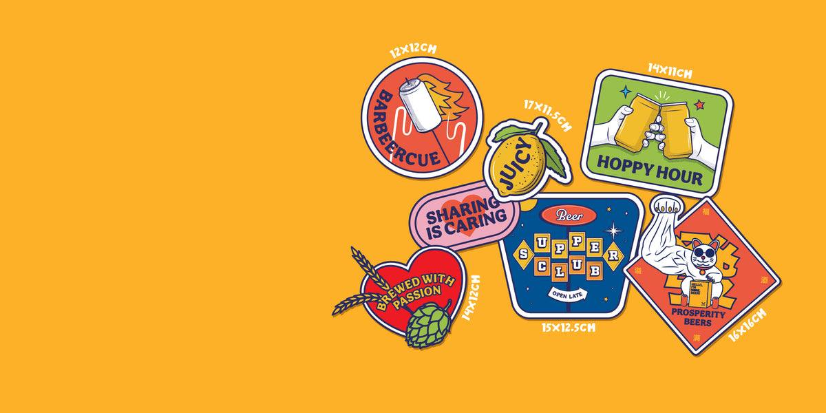 Thirsty Sticker Pack - Singapore Craft Beer Delivery